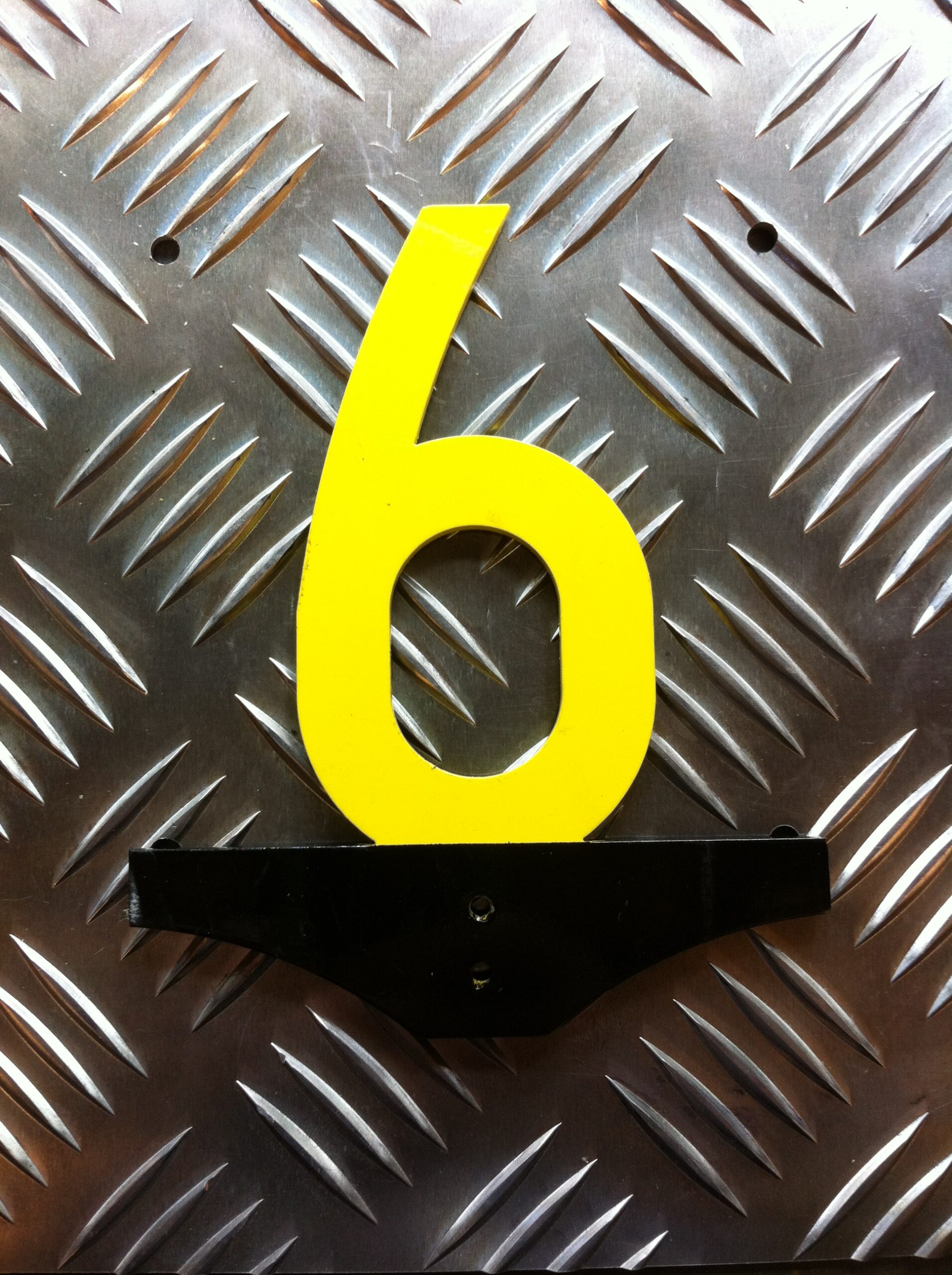 6mph Laser cut Speed sign - CMD Engineering